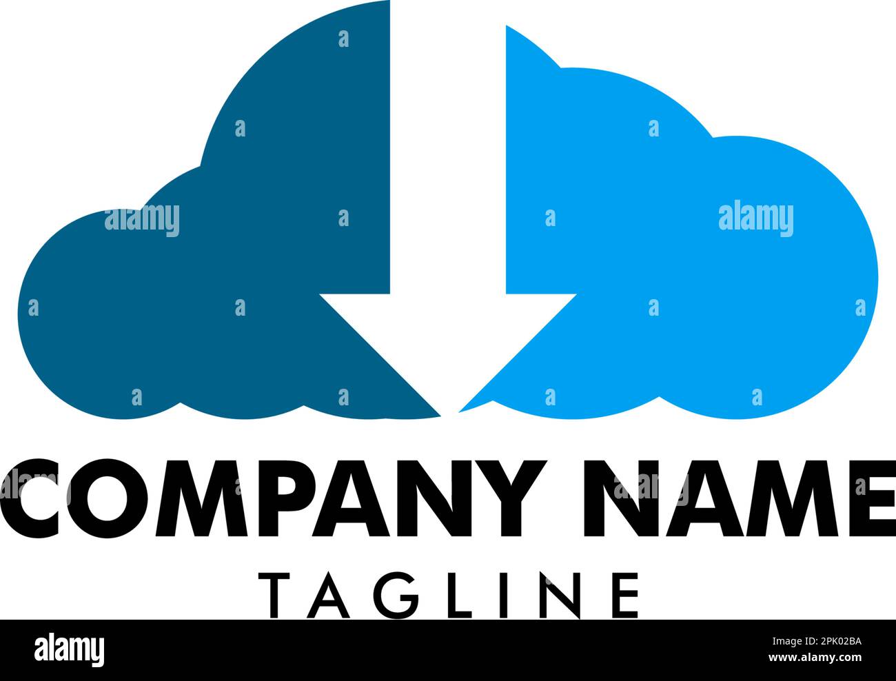 Cloud Download Logo Template Design Stock Vector Image & Art - Alamy