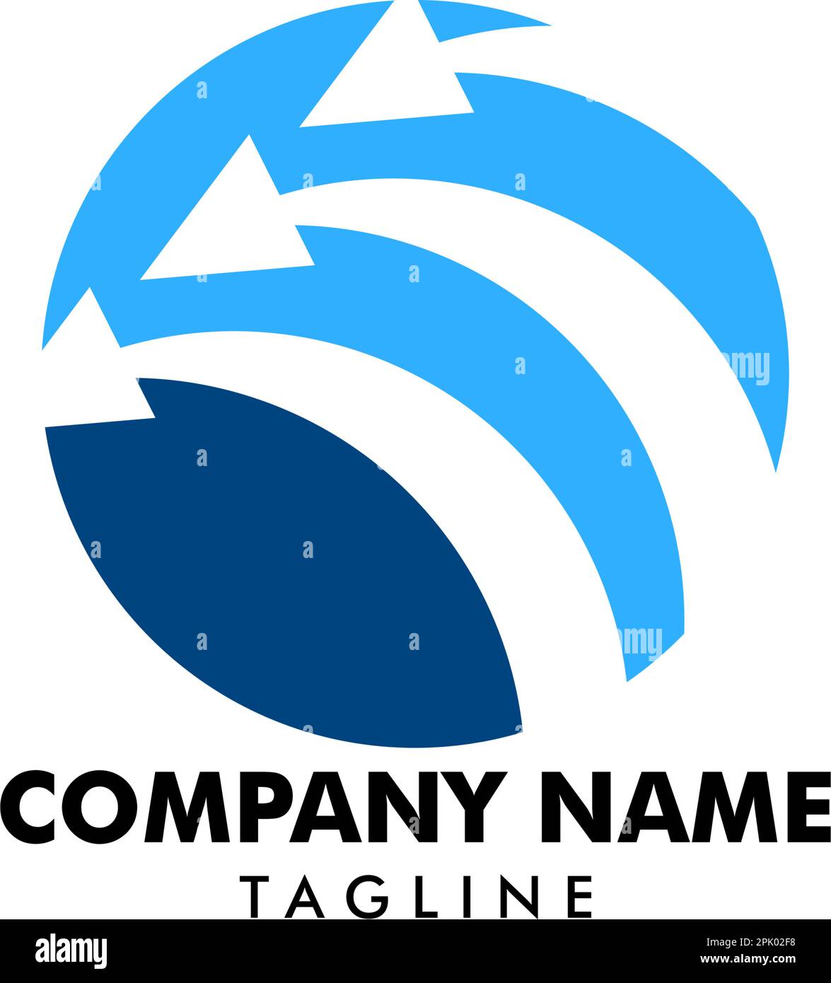 Circle Arrow Logo Template Vector Design Stock Vector Image & Art - Alamy