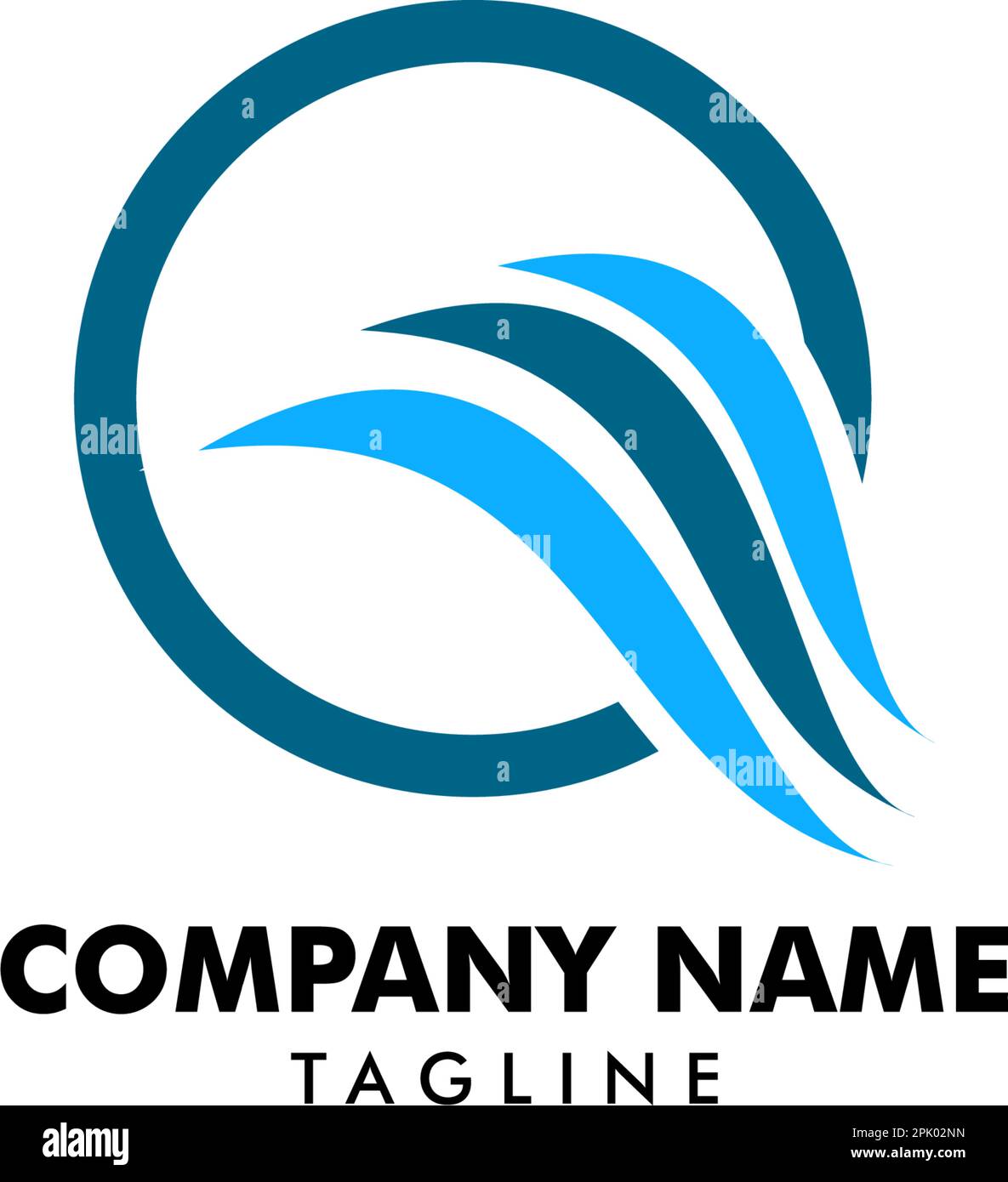 Circle Wave Logo Stock Vector Image & Art - Alamy