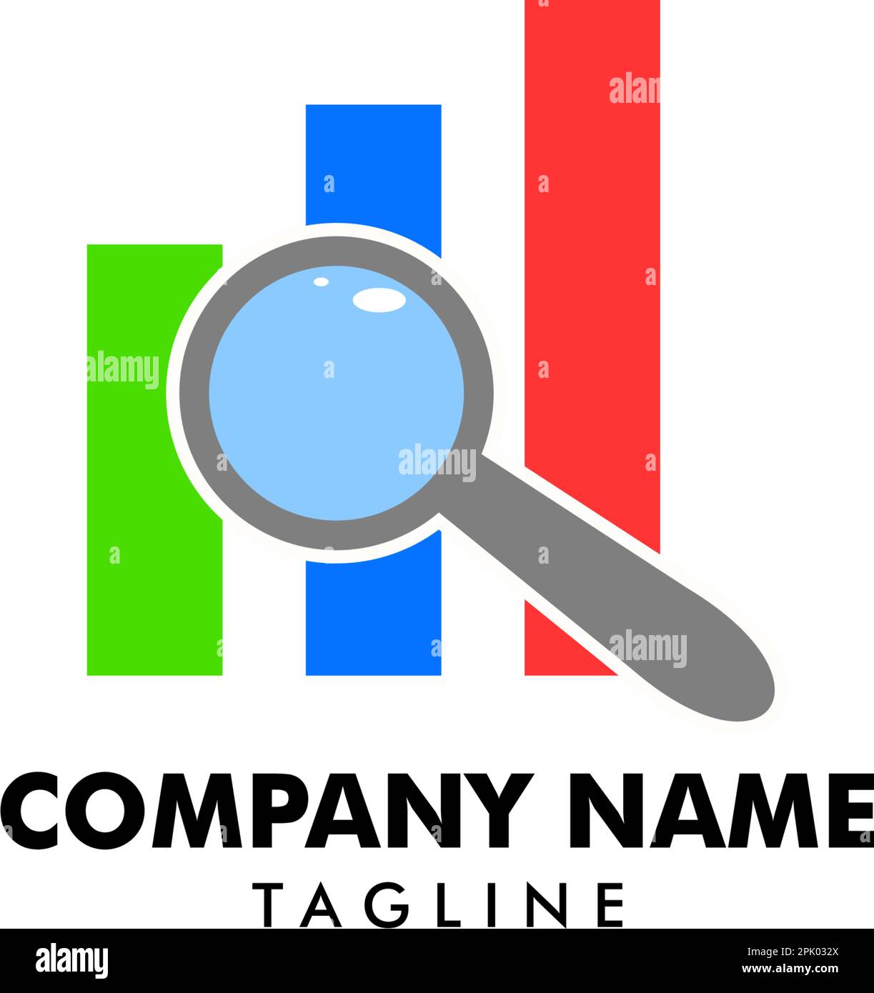 Business Search Stats Logo Design Template Stock Vector Image & Art - Alamy