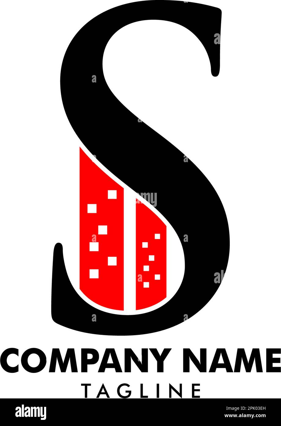 Building With Letter S Logo Design Stock Vector Image & Art - Alamy