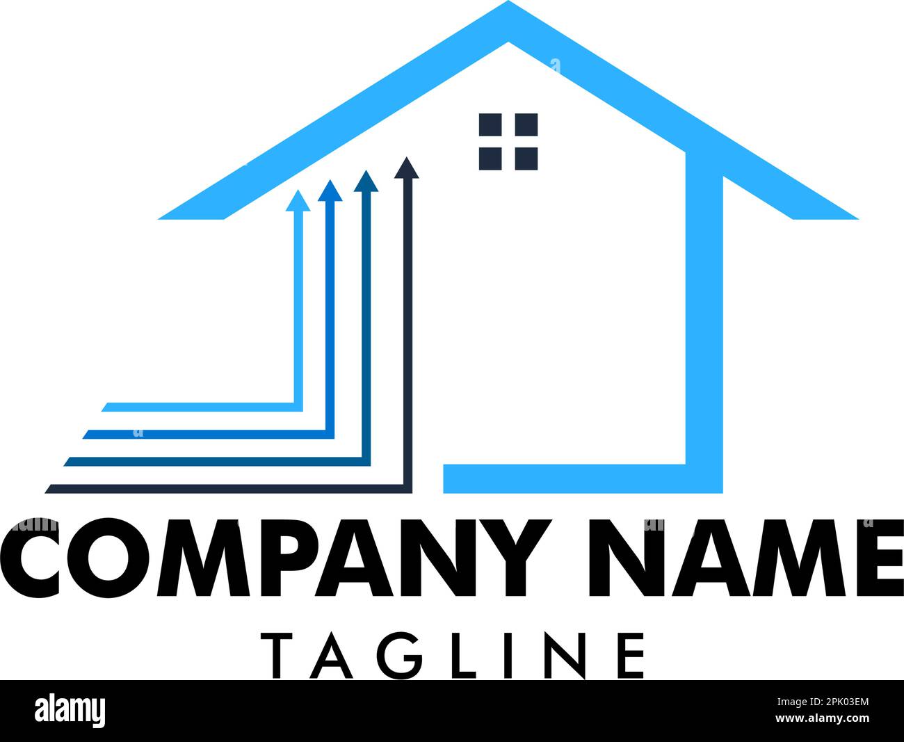 Arrow house logo design template Stock Vector Image & Art - Alamy