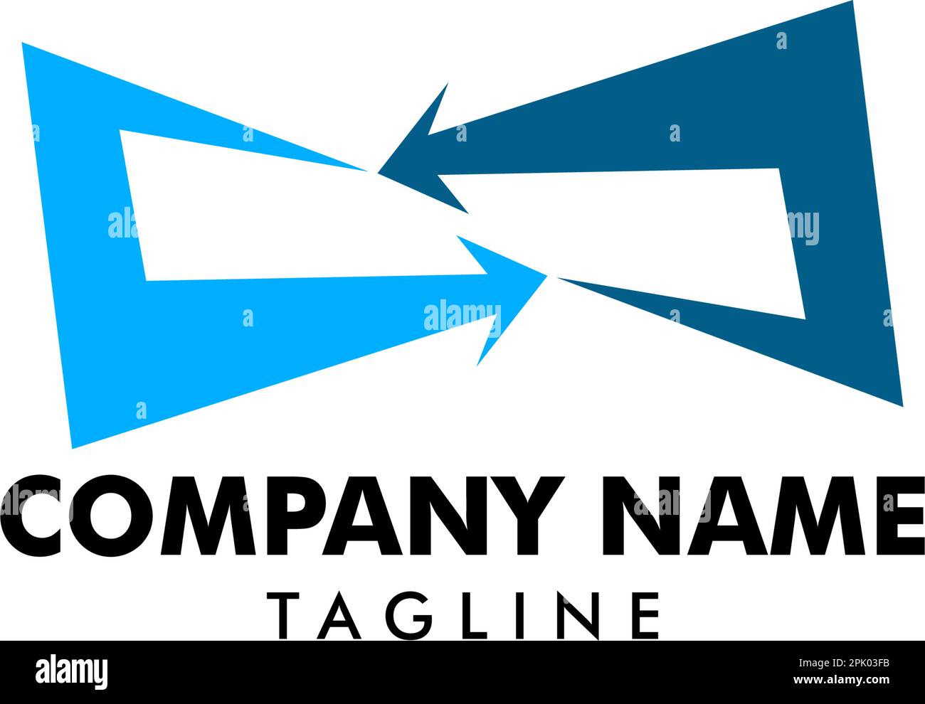 Arrow infinity business vector logo symbol design template Stock Vector ...