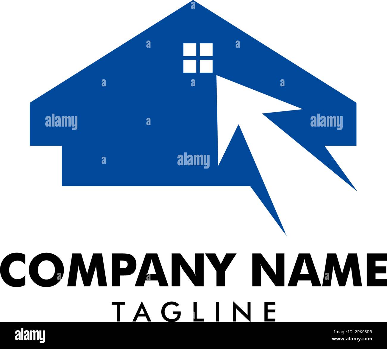 Click House Logo Template Design Vector Stock Vector Image & Art - Alamy