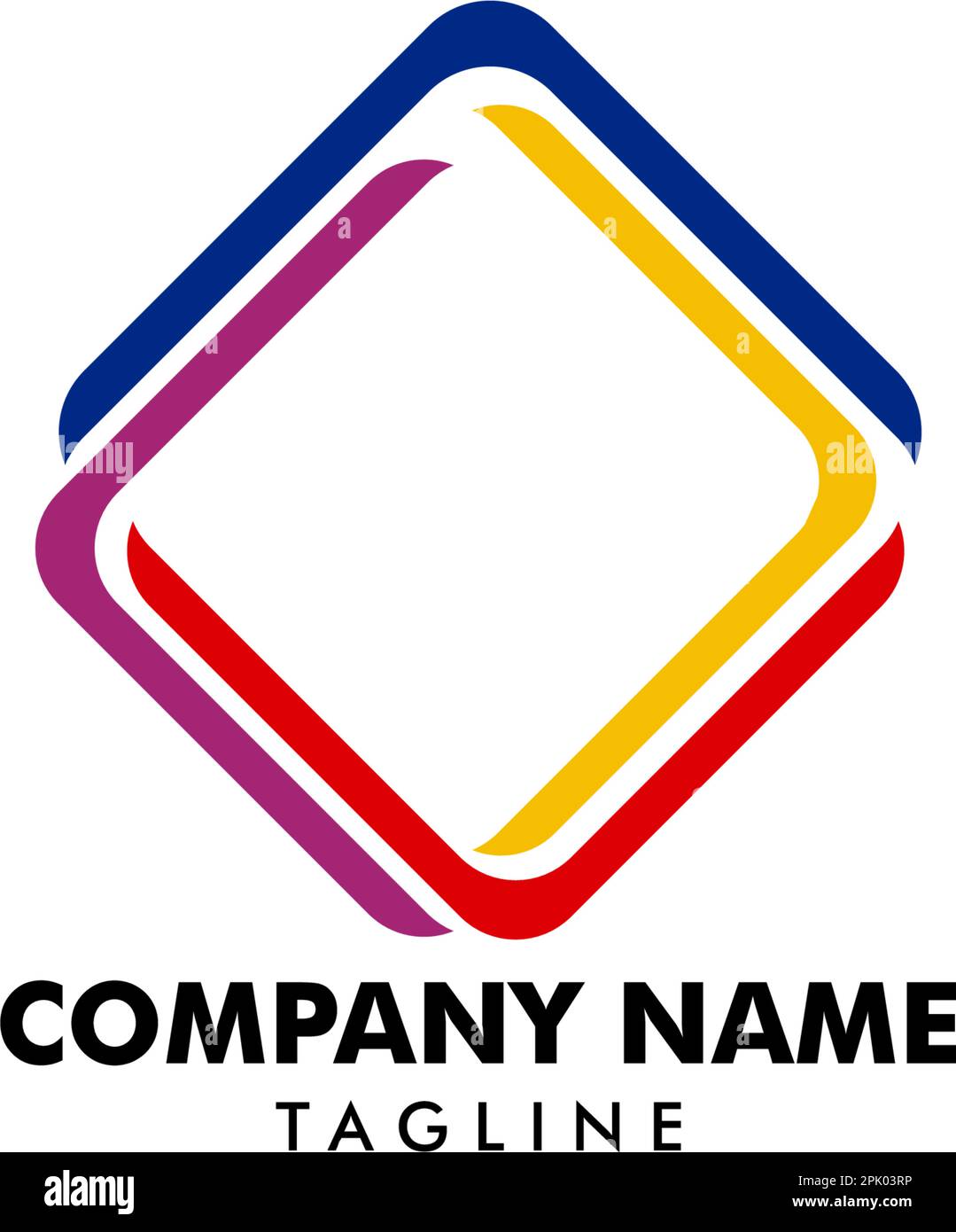 Abstract square logo design template Stock Vector Image & Art - Alamy