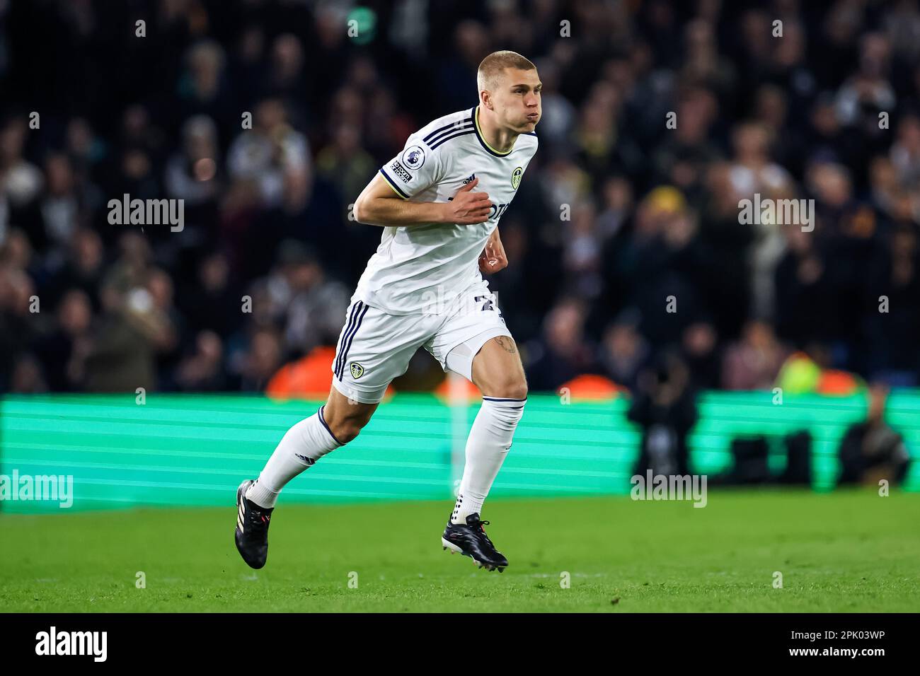 Rasmus Kristensen #25 of Leeds United during the Premier League match ...