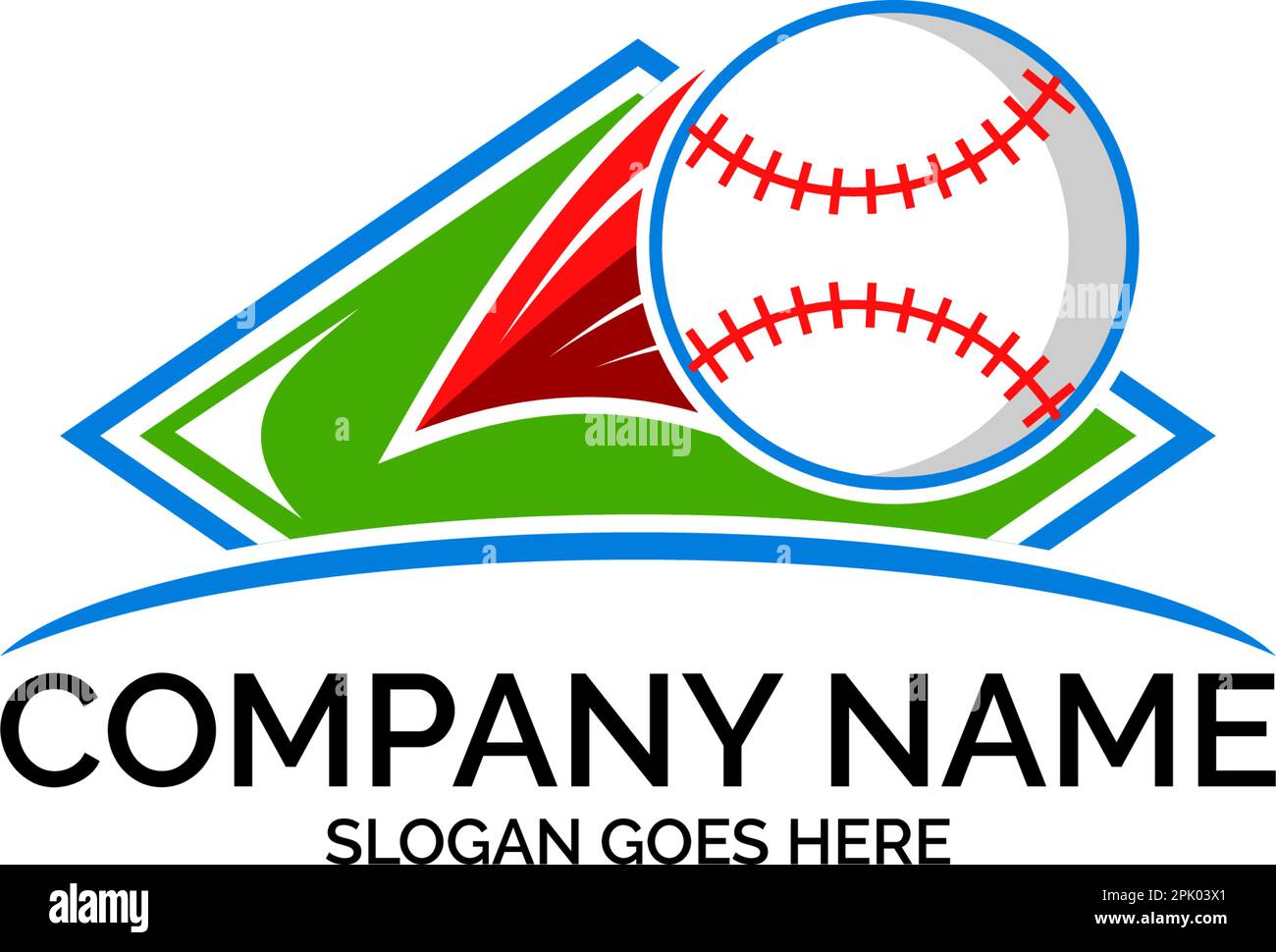 Baseball logo vector Stock Vector Image & Art - Alamy