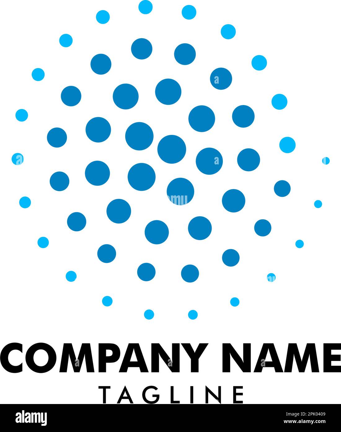 Circular dot logo icon modern and dynamic shape Stock Vector Image ...