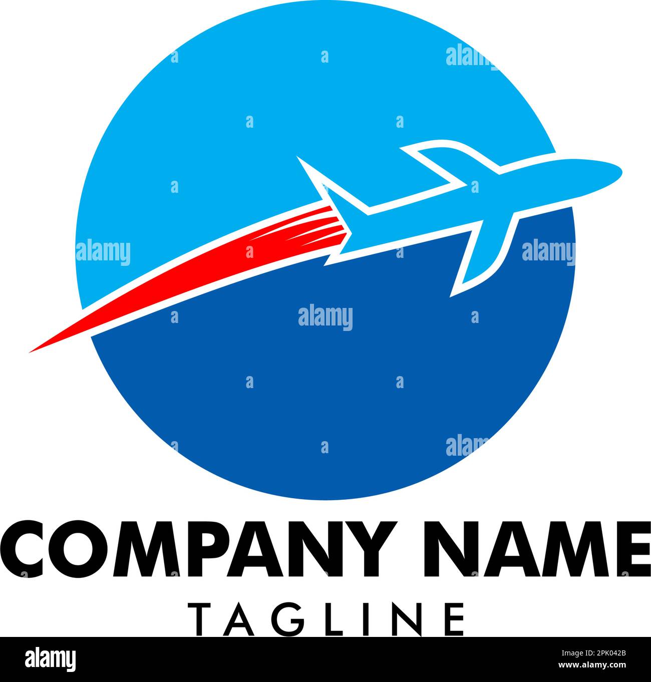 Airplane Logo Template Design Vector Stock Vector Image & Art - Alamy