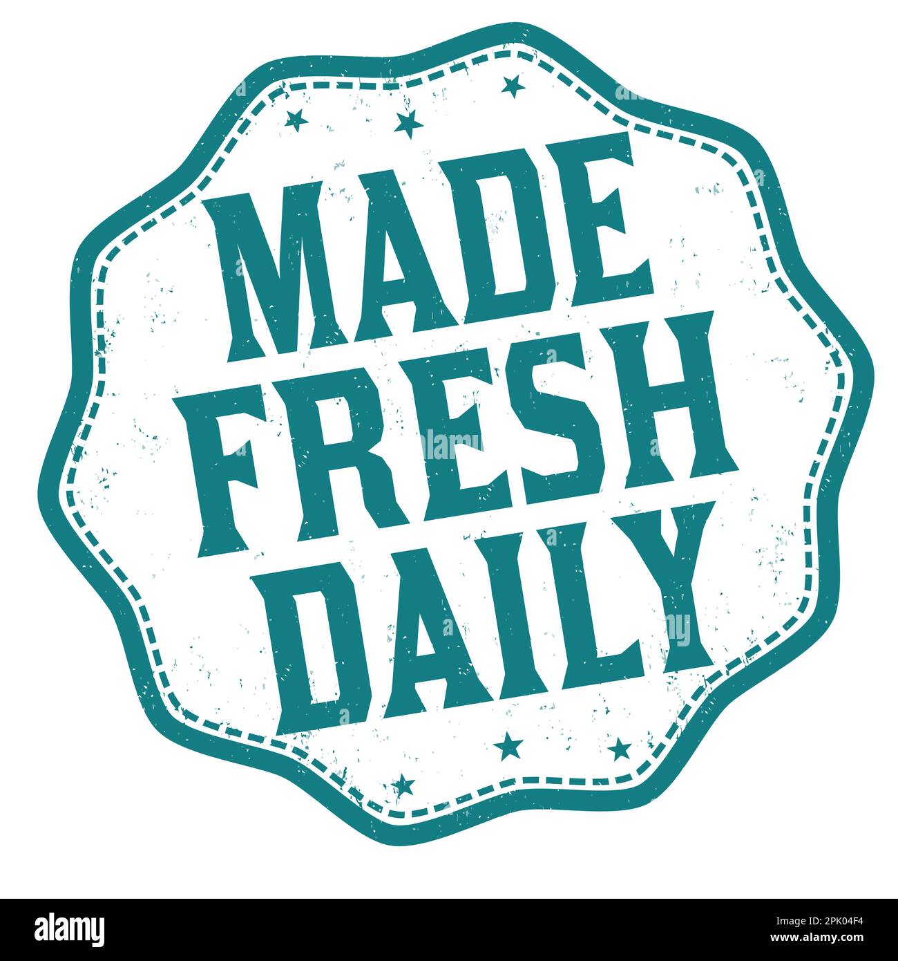 Made fresh daily grunge rubber stamp on white background, vector ...