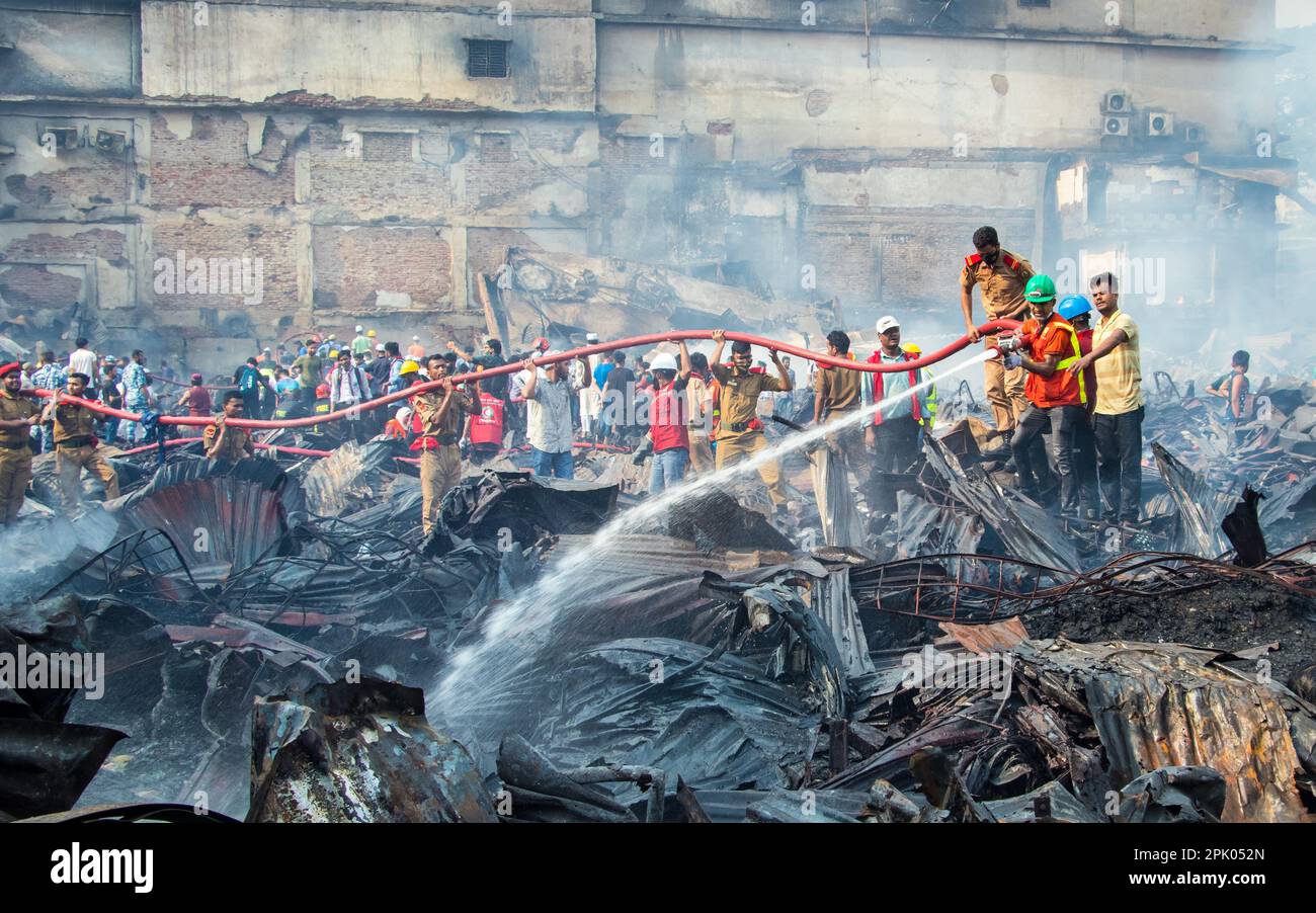 The Bangabazar fire accident on April 4, 2023 Stock Photo - Alamy