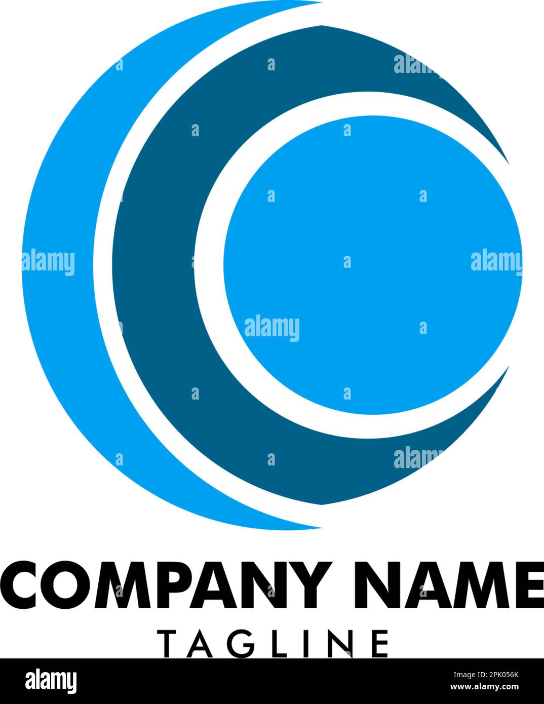 Abstract blue circle logo Stock Vector Image & Art - Alamy