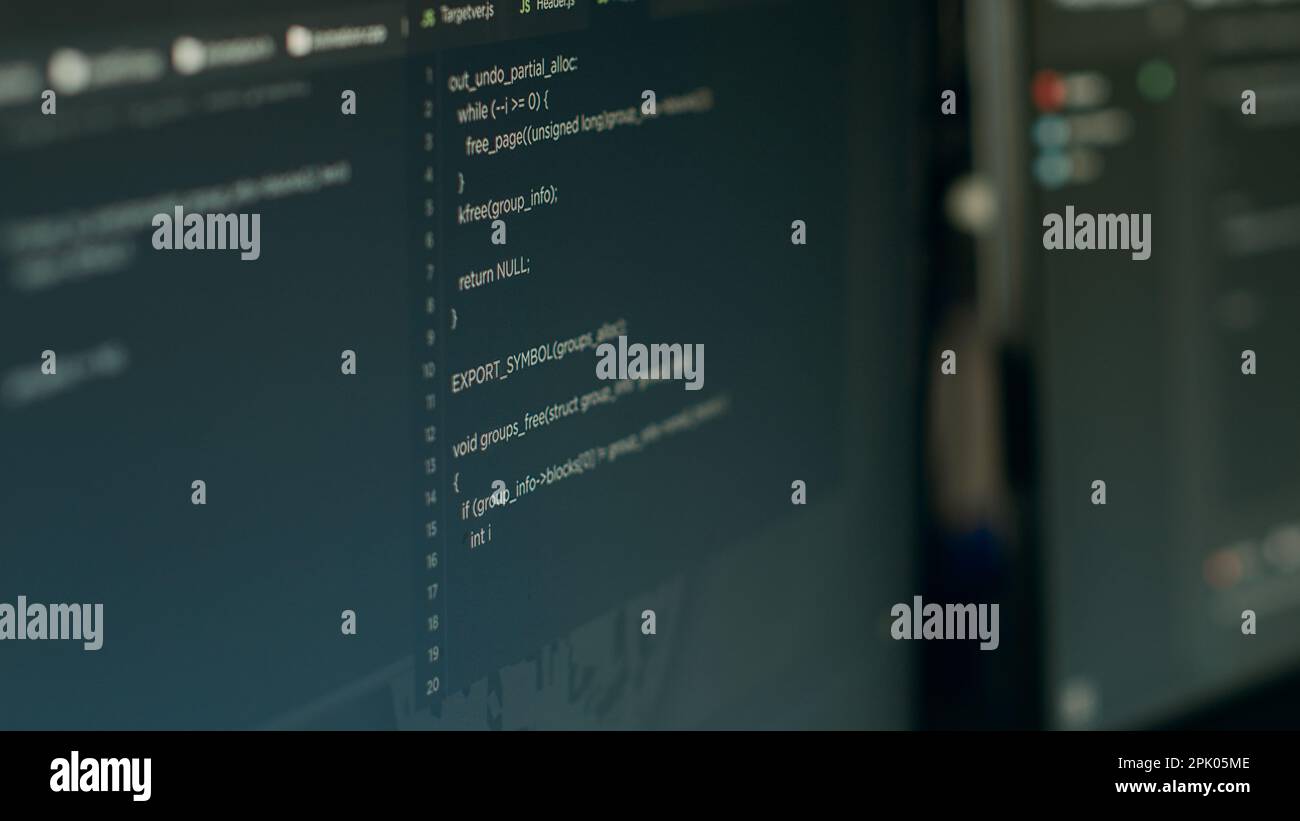 Terminal interface displaying data cyber hi-res stock photography and ...