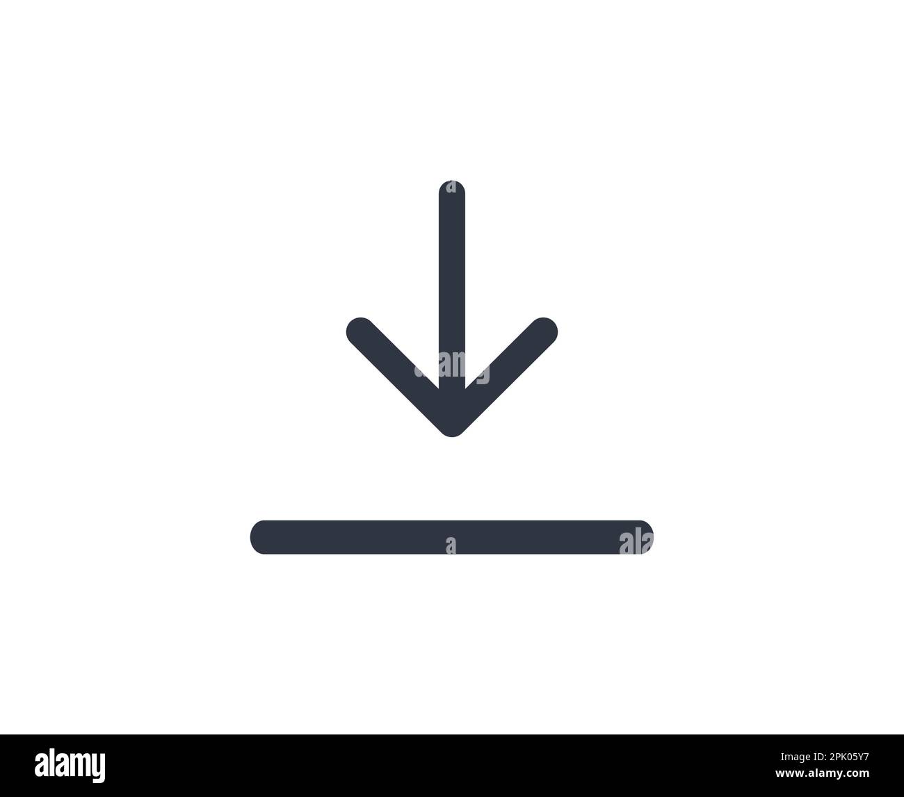 Simple Monochromatic Import Symbol for Digital Use Stock Vector Image ...