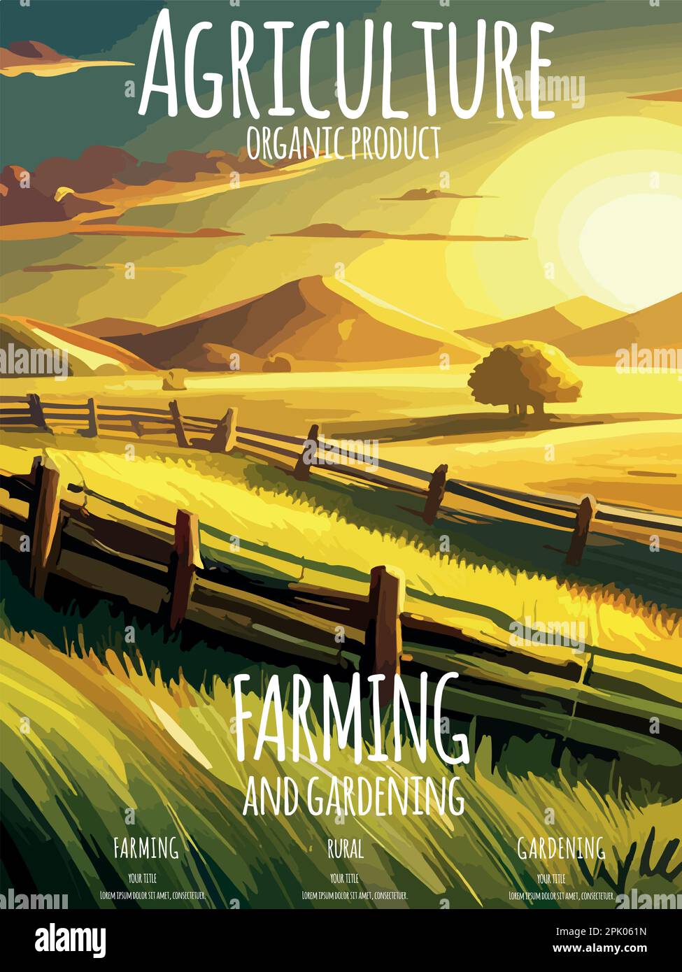Vintage farming posters hi-res stock photography and images - Alamy