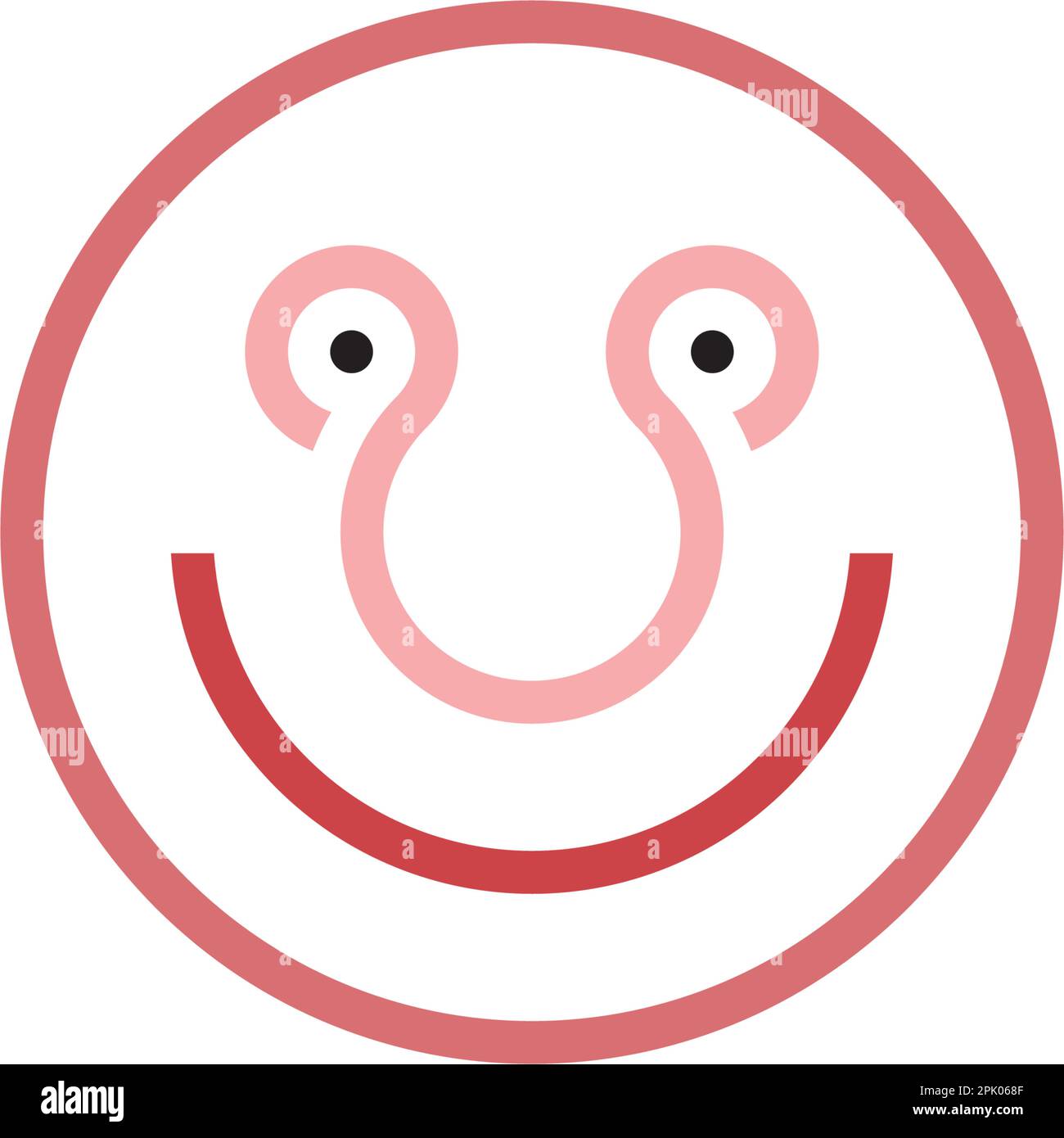 funny man face icon logo vector clipart design Stock Vector Image & Art ...