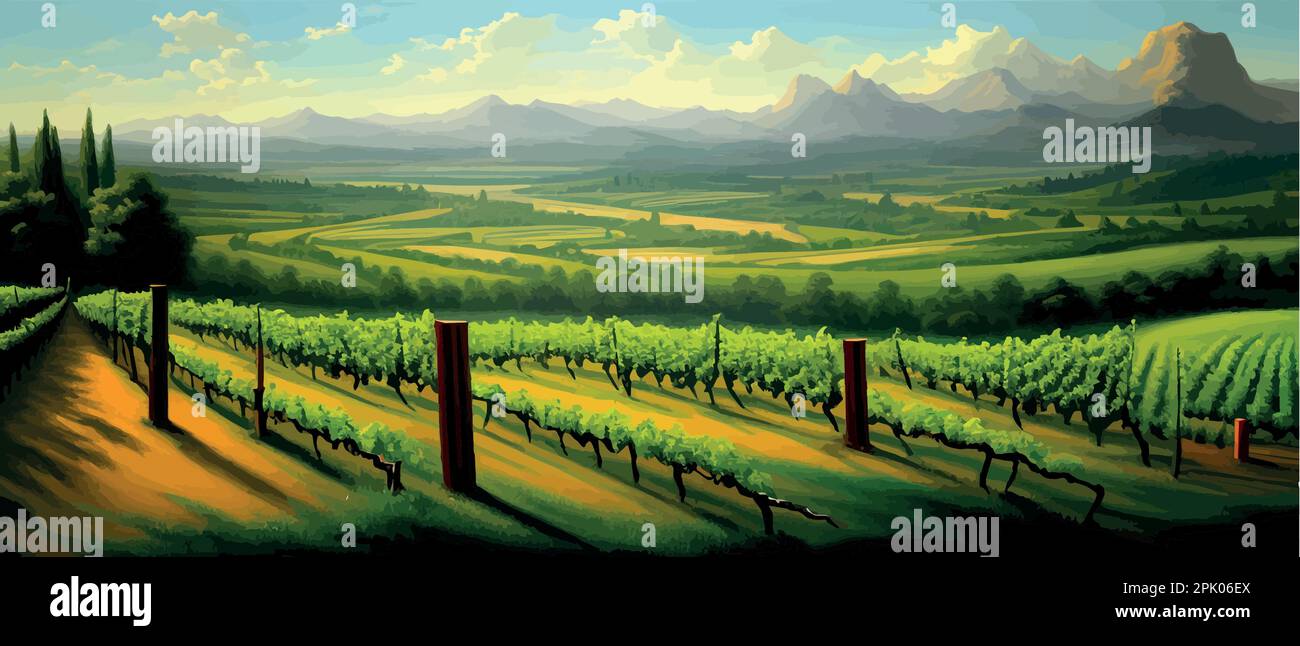Grow grape vines Stock Vector Images - Alamy
