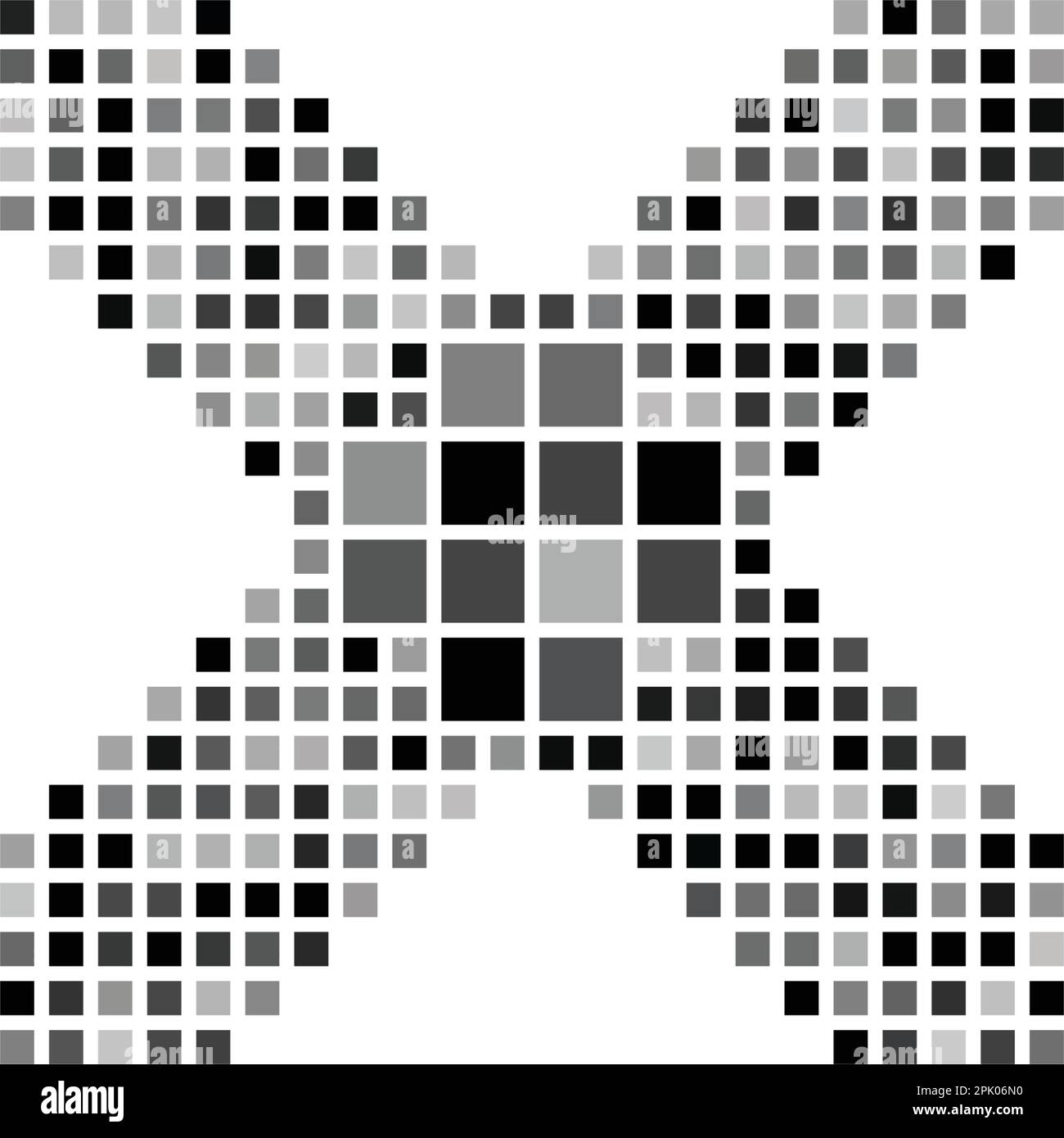 letter x pixels data vector logo icon design Stock Vector Image & Art ...