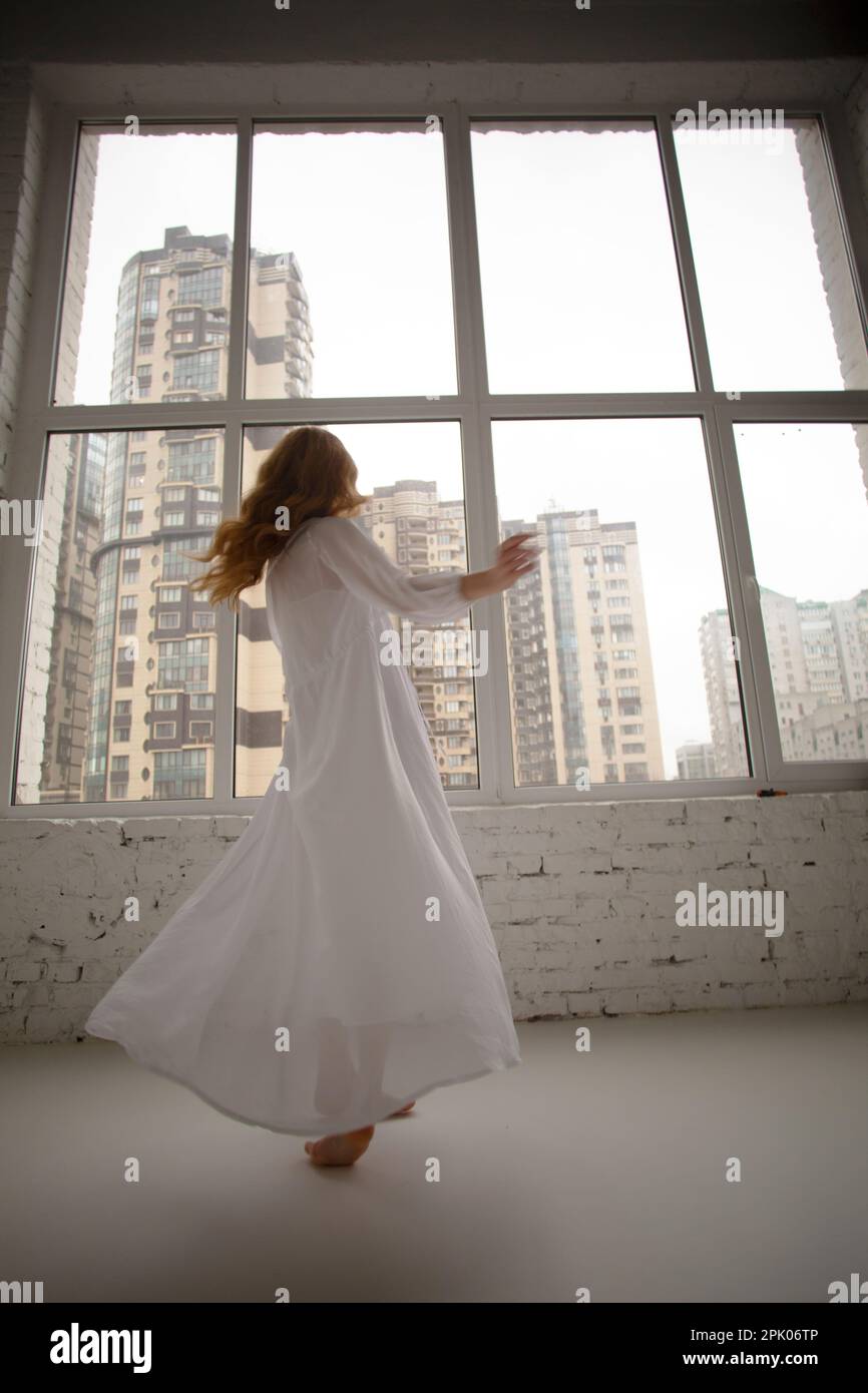 Morning routine of a young woman Stock Photo - Alamy