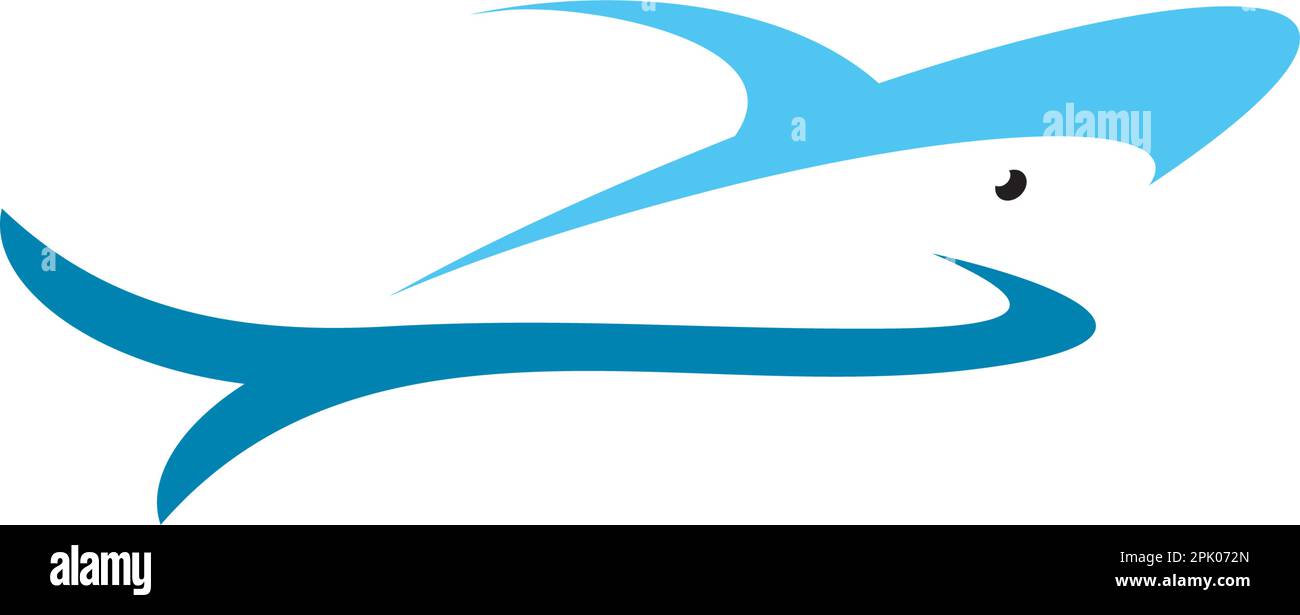 Stylized shark illustration hi-res stock photography and images - Alamy