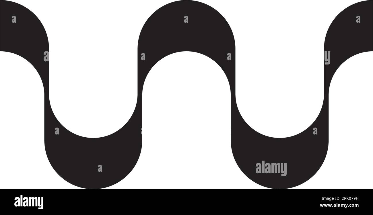 black wave letter w logo vector design Stock Vector Image & Art - Alamy