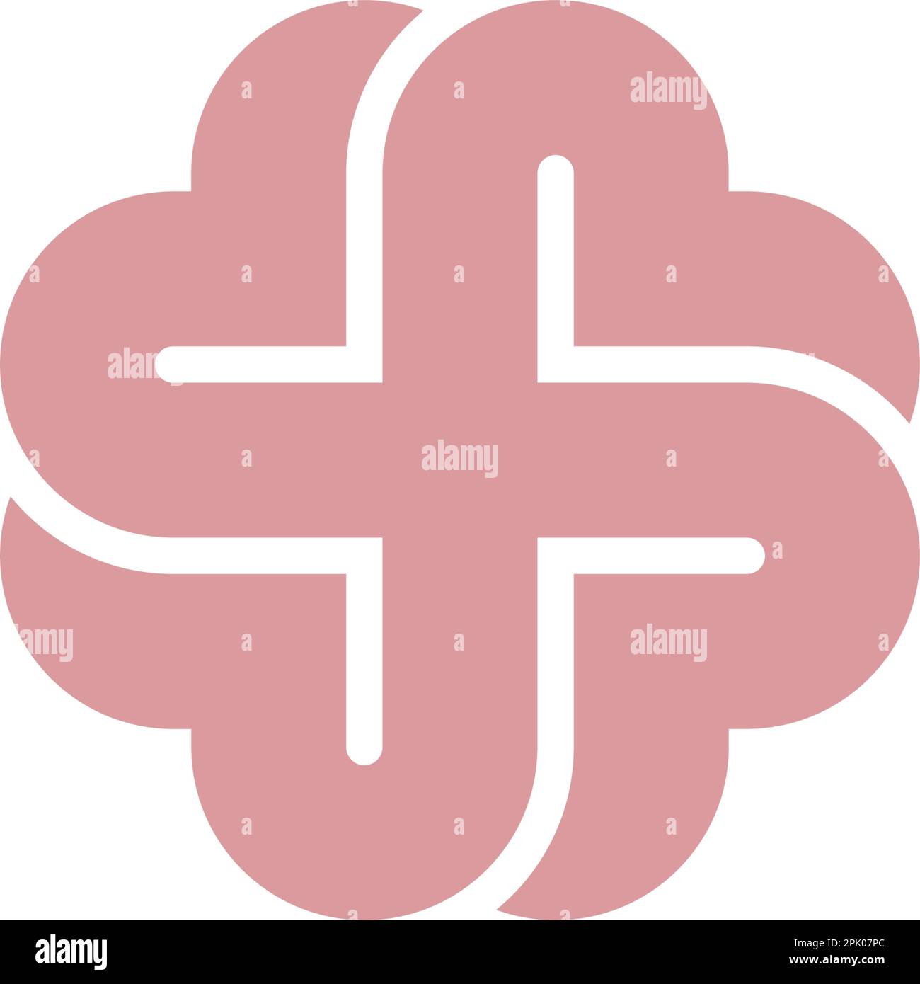 brain cross neurology psychiatry logo vector design Stock Vector Image ...