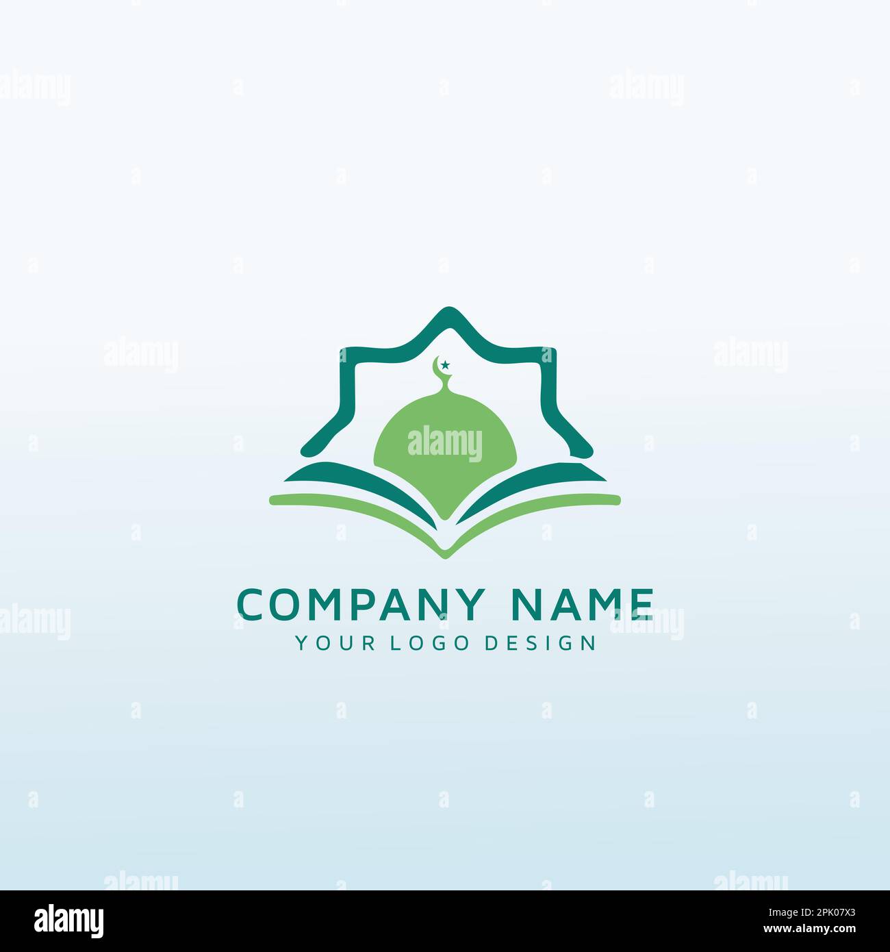 Islamic learning logo Stock Vector Images - Alamy