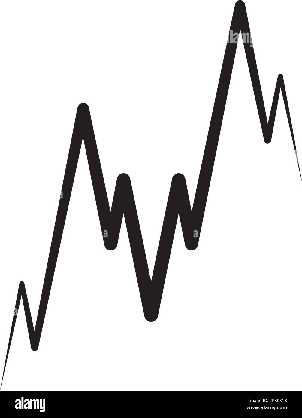 Finance economic chart illustration Black and White Stock Photos ...