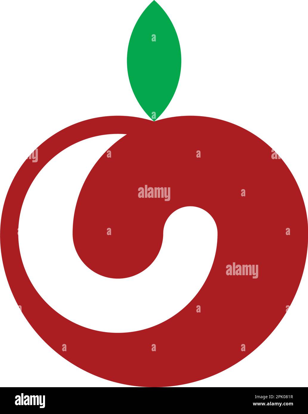 red apple juice vector logo icon clipart design Stock Vector Image ...