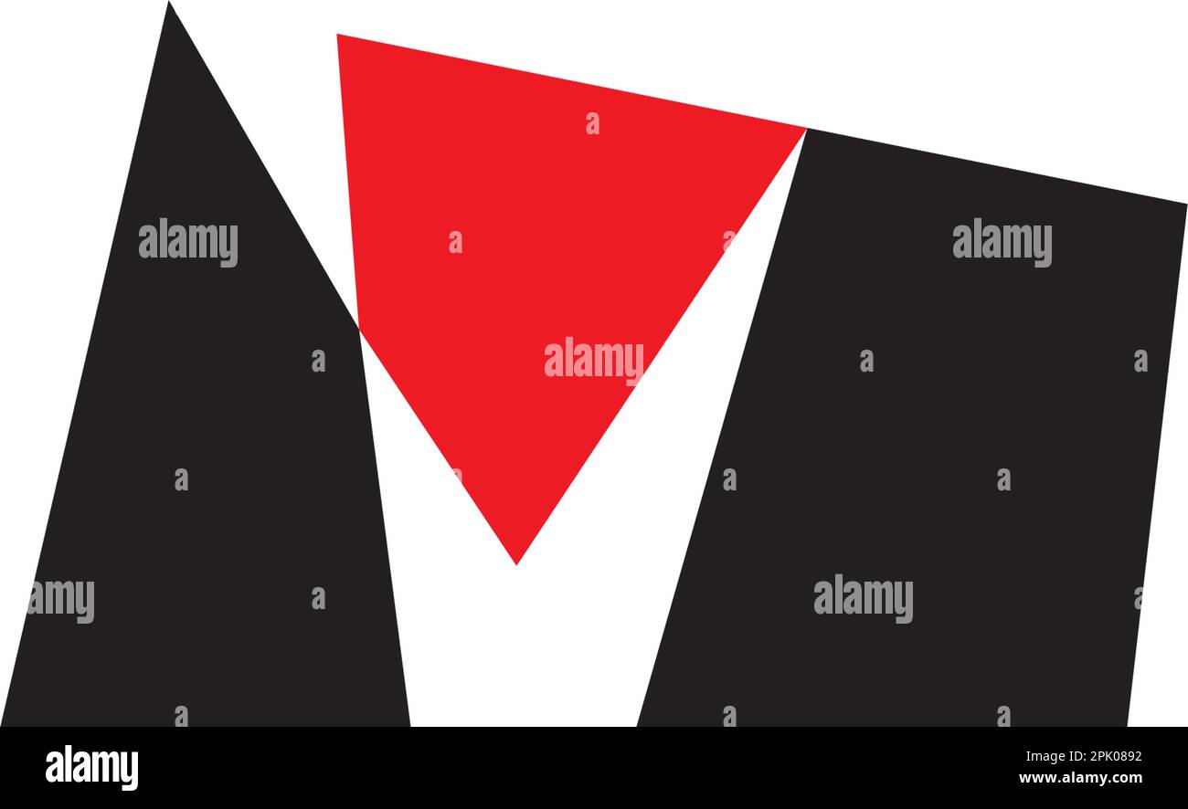 geometric balance letter m logo vector icon design Stock Vector Image ...