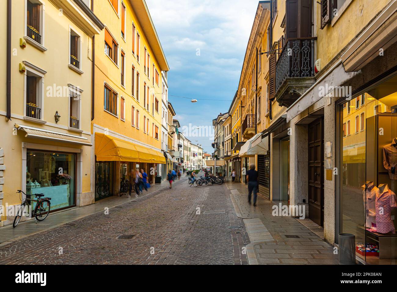 Old town street in Pordenone, Italy Stock Photo - Alamy