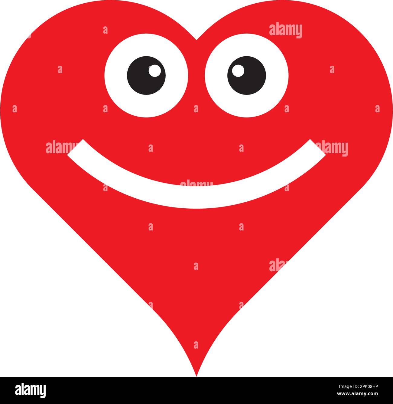 heart mascot funny character logo vector icon design Stock Vector Image ...