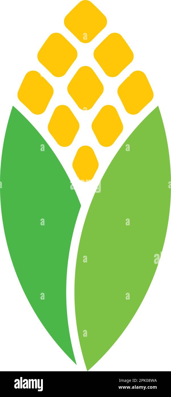 organic corn logo vector icon clipart design Stock Vector Image & Art ...
