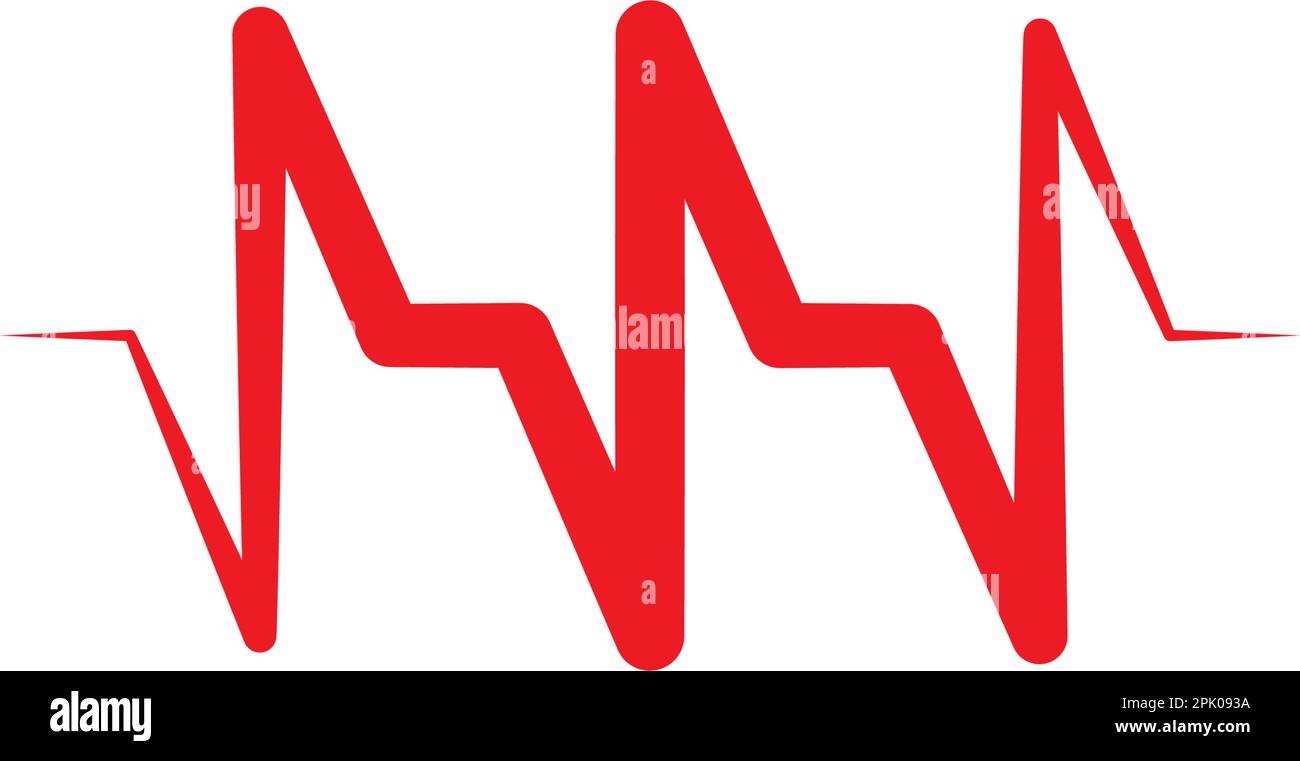 wave heart pulse logo vector design Stock Vector Image & Art - Alamy