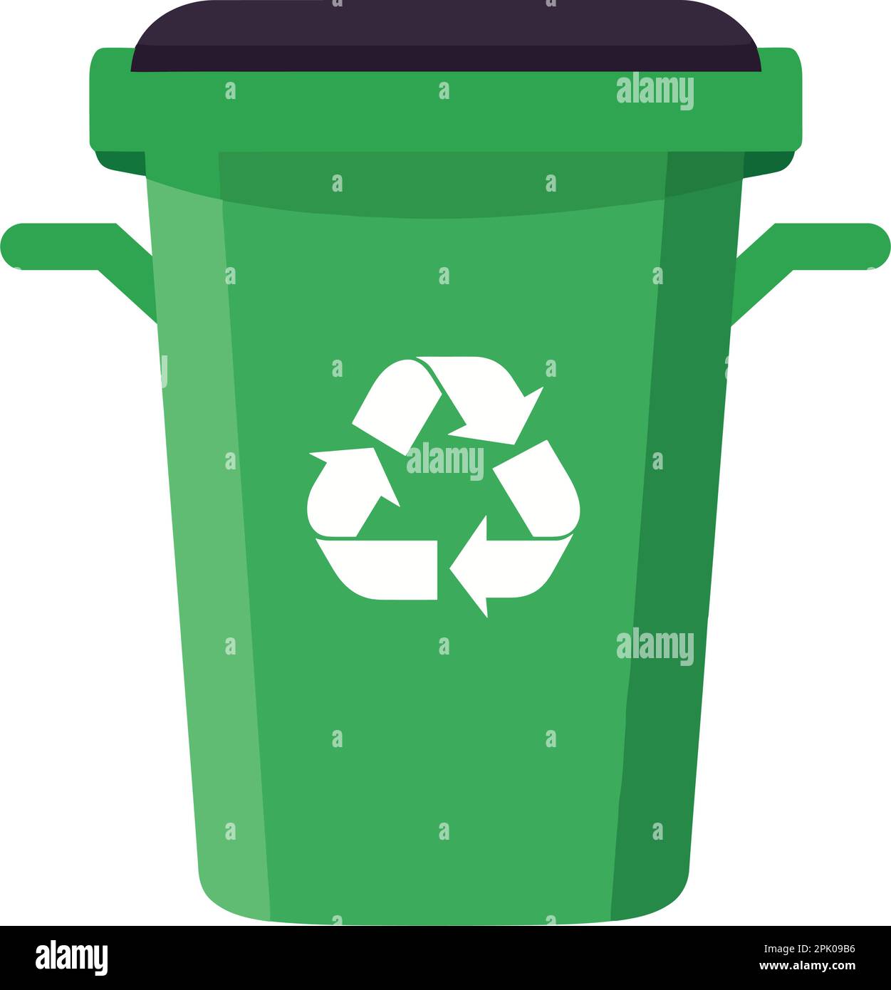 waste bin with recycle arrows Stock Vector Image & Art - Alamy