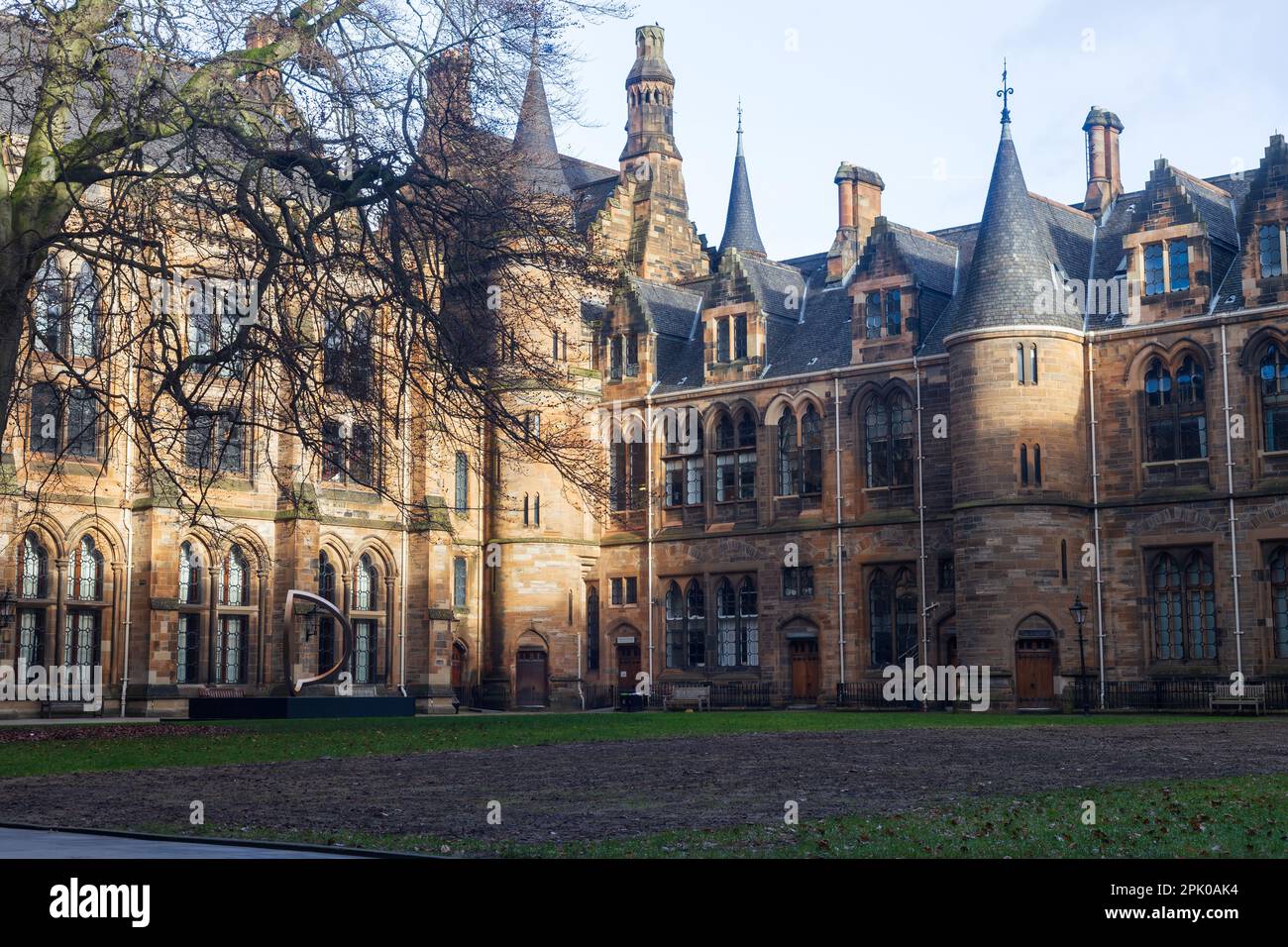 A Scottish university on a winter morning Stock Photo - Alamy