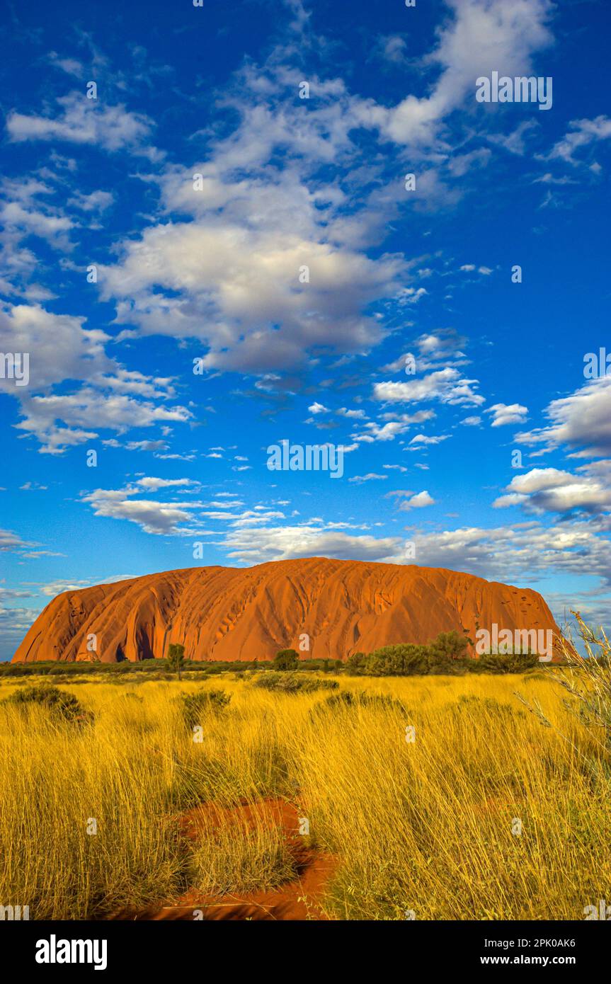 Uluru (Ayers Rock) is a giant monolith of red sandstone located in the ...