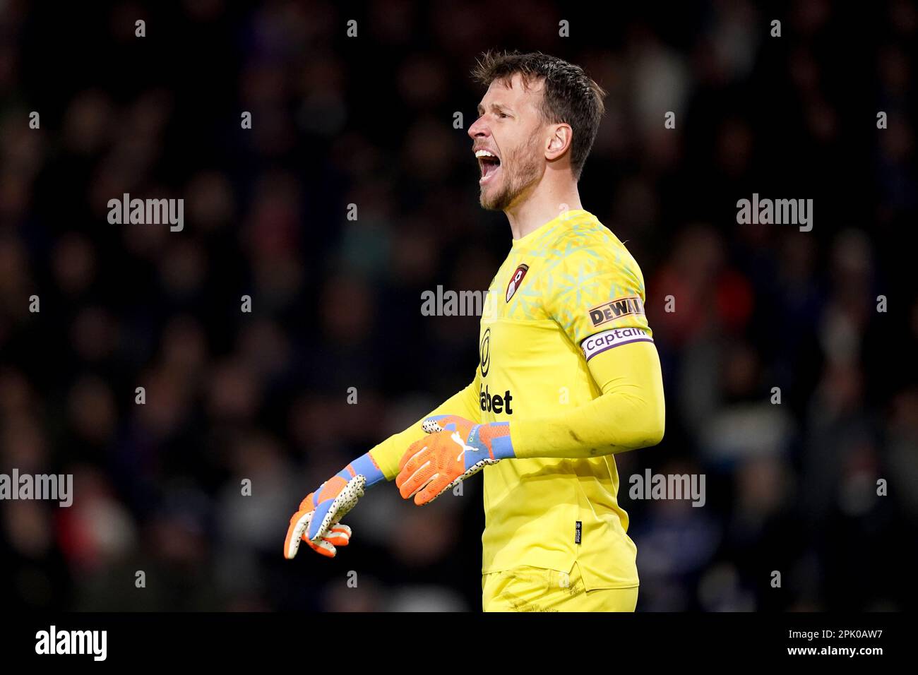 Bournemouth goalkeeper Neto during the Premier League match at Vitality ...