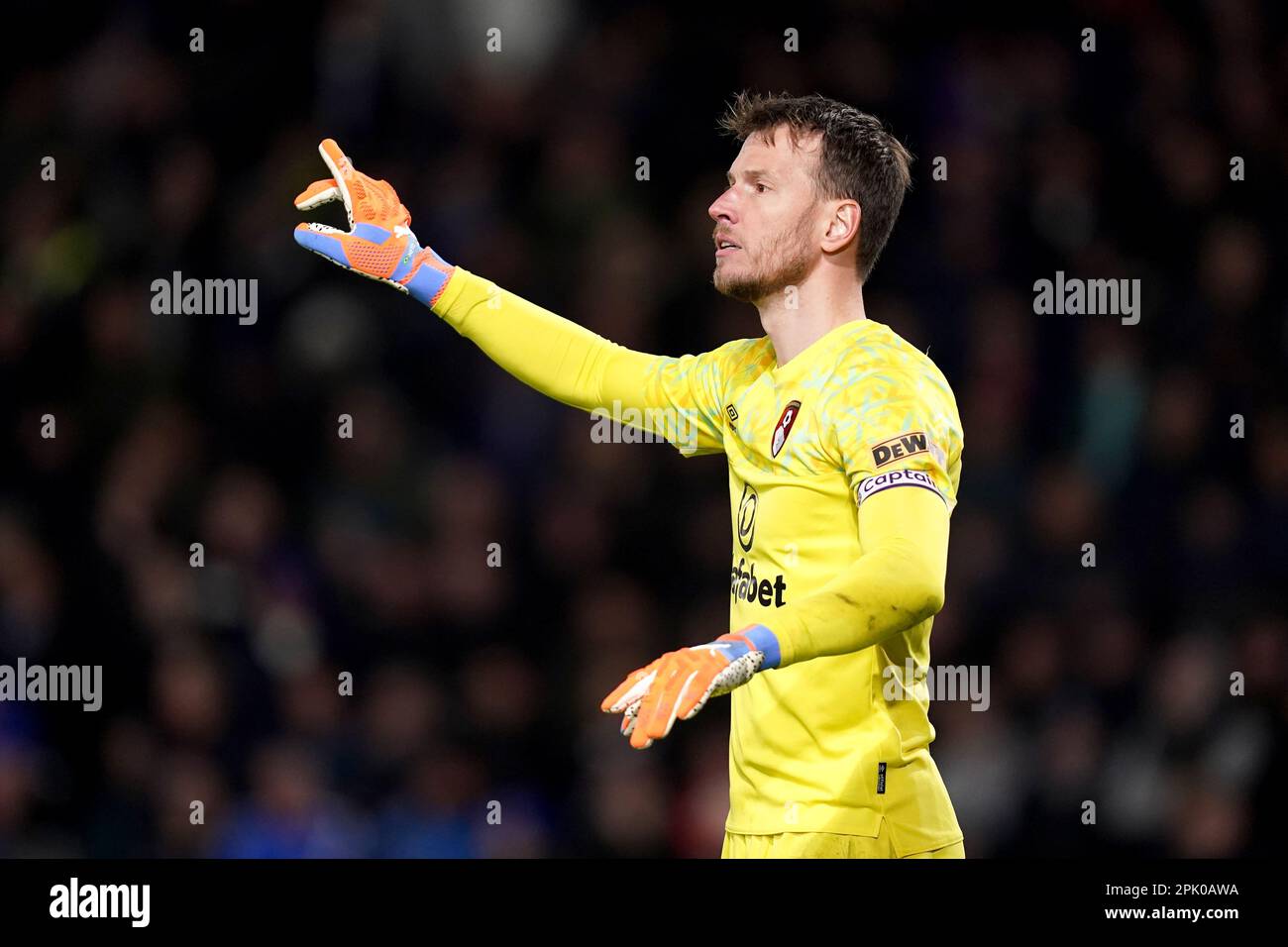 Bournemouth goalkeeper Neto during the Premier League match at Vitality ...