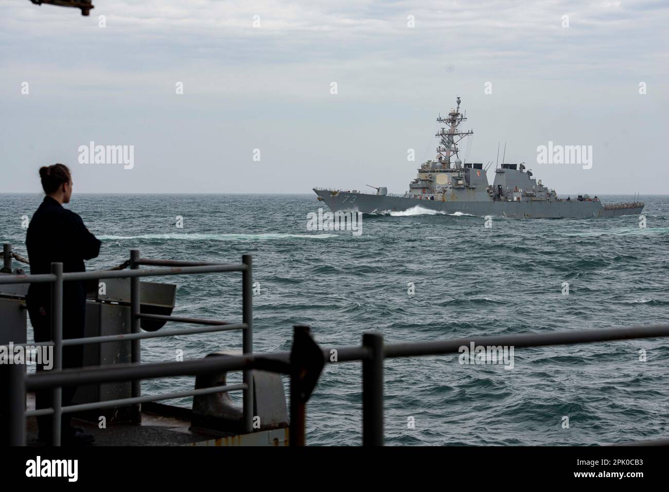 230404-N-NX635-1216 EAST CHINA SEA (April 4, 2023) U.S. Navy Machinist ...