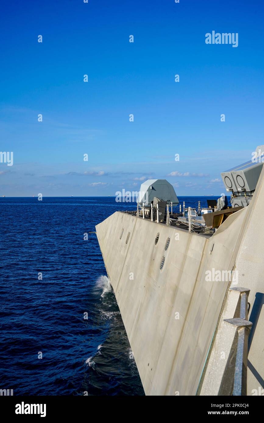 NATUNA SEA (Mar. 26, 2023) Independence-class littoral combat ship USS ...