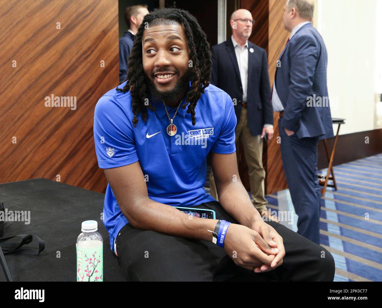 HOUSTON, TX - APRIL 03: Terrance Hargrove of Saint Louis University is ...