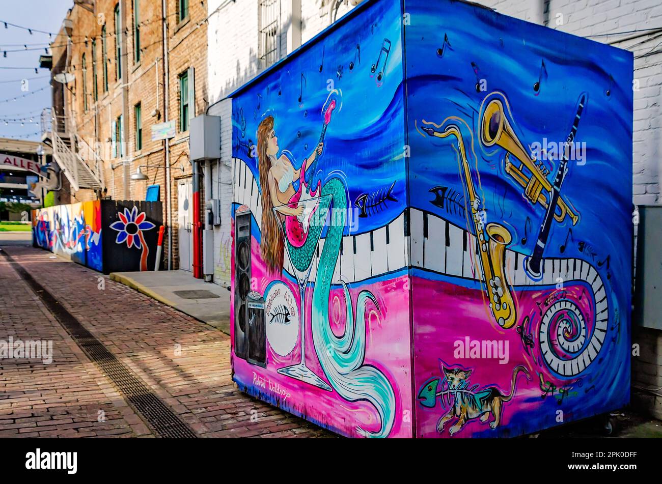 Fishbone Alley is pictured, April 2, 2023, in Gulfport, Mississippi ...