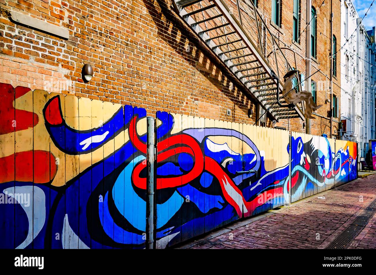 Fishbone Alley is pictured, April 2, 2023, in Gulfport, Mississippi ...