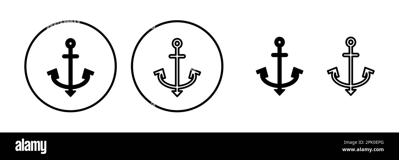 Anchor icon vector. Anchor sign. marine symbol Stock Vector Image & Art ...