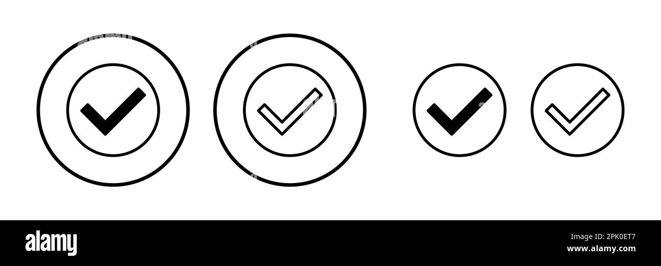 check icon vector. check mark icon. check list button icon Stock Vector Image & Art - Alamy