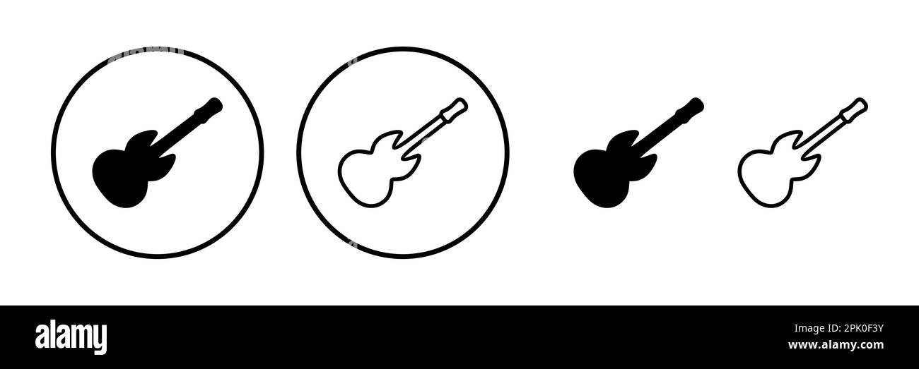 Guitar icon vector. musical instrument sign Stock Vector Image & Art ...
