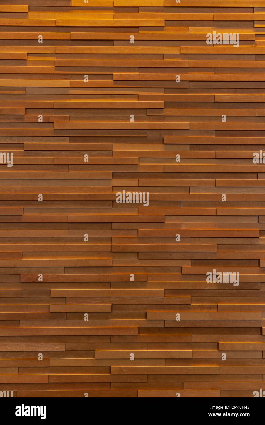 Textured wall with wood strips Stock Photo - Alamy