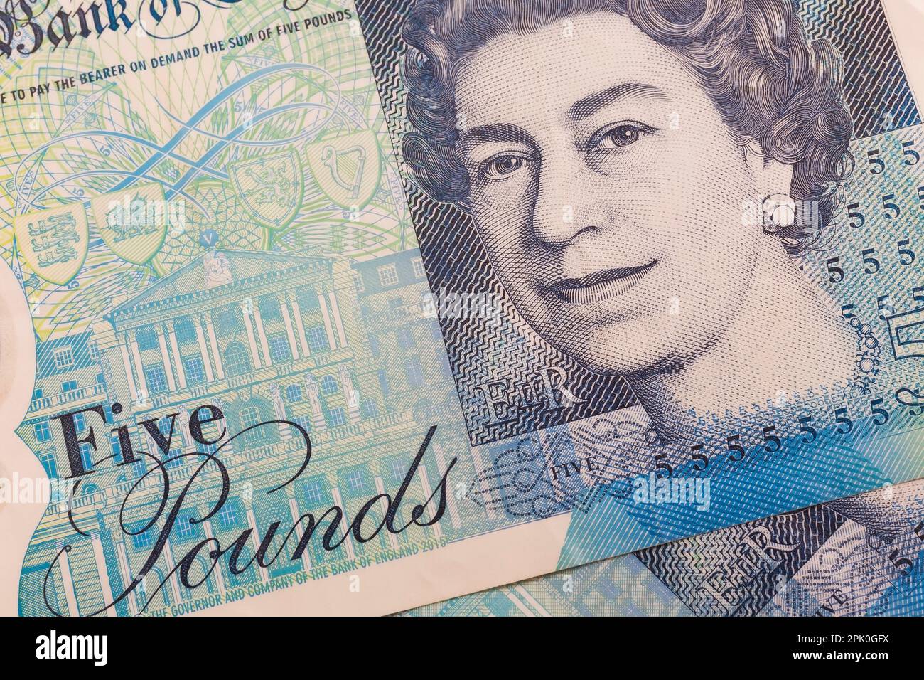 Five pound note queen elizabeth hi-res stock photography and images - Alamy