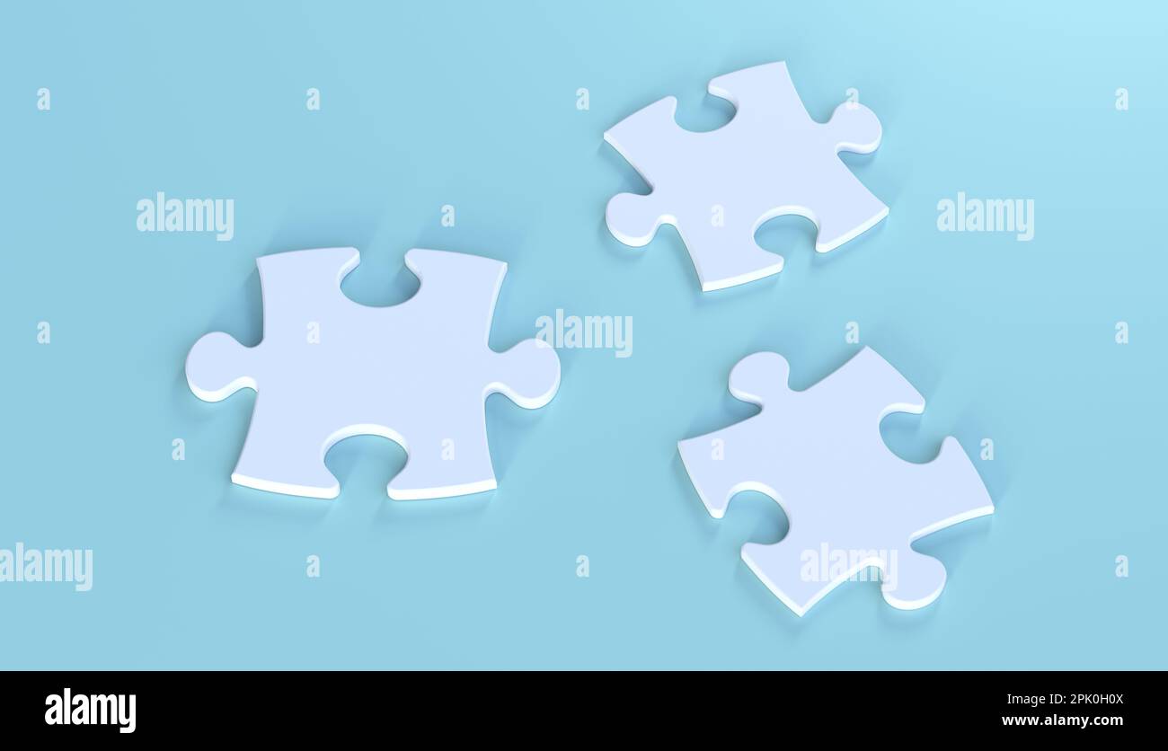 3d template puzzle Stock Photo - Alamy